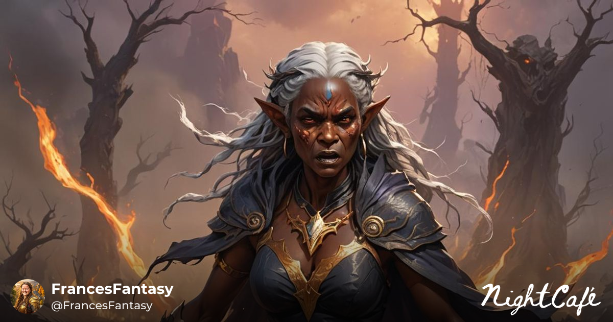 Angry Elven Mage Warrior