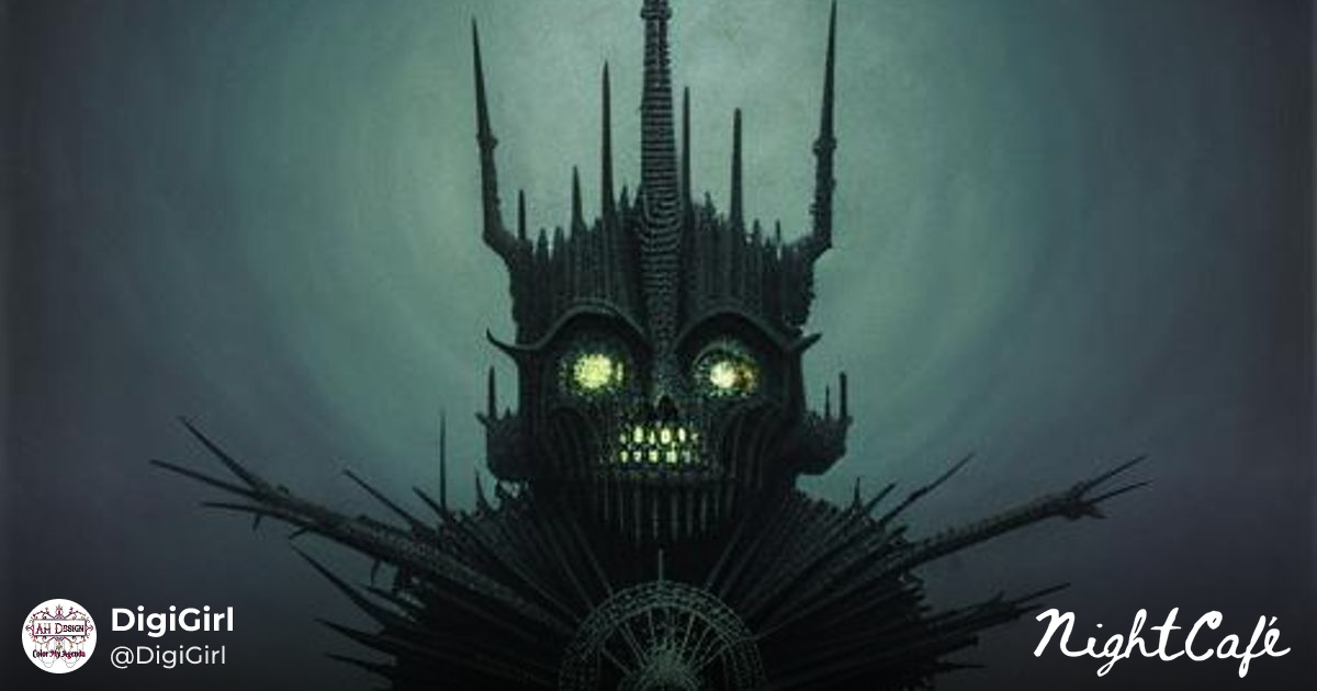 Surreal Demon Jester in Hellscape City - AI Art