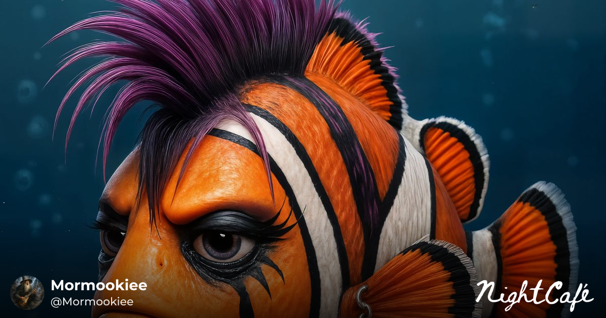 Finding Emo - Punk Emo Clownfish Nemo in Detailed CGI