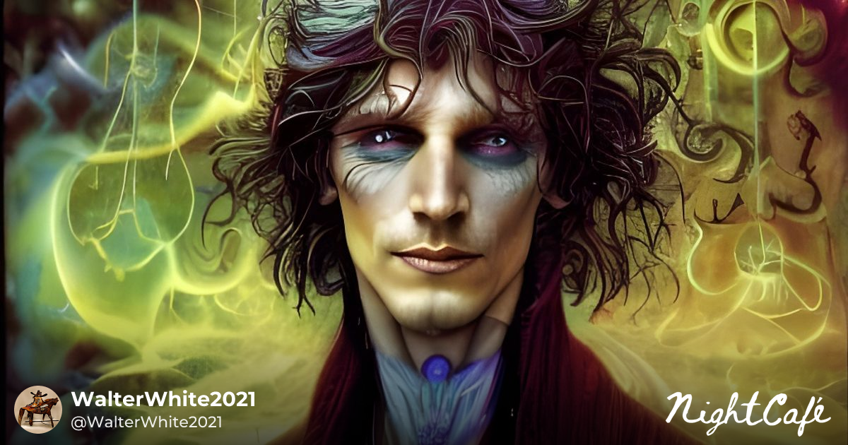 Male Warlock Oracle in Photorealistic Style - AI Art