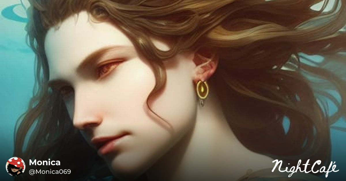 God of the ocean - Ocean God Portrait in Hyperdetailed Digit...