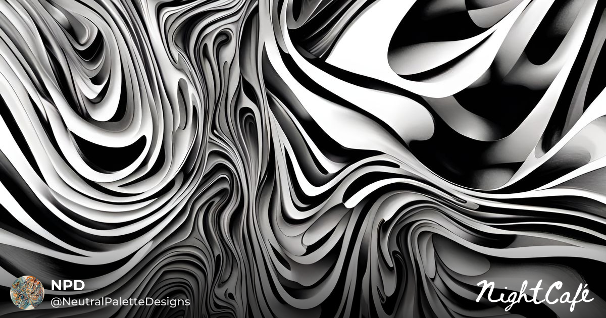 Great Sorrow - Abstract Sorrow: Black and White Curvilinear ...