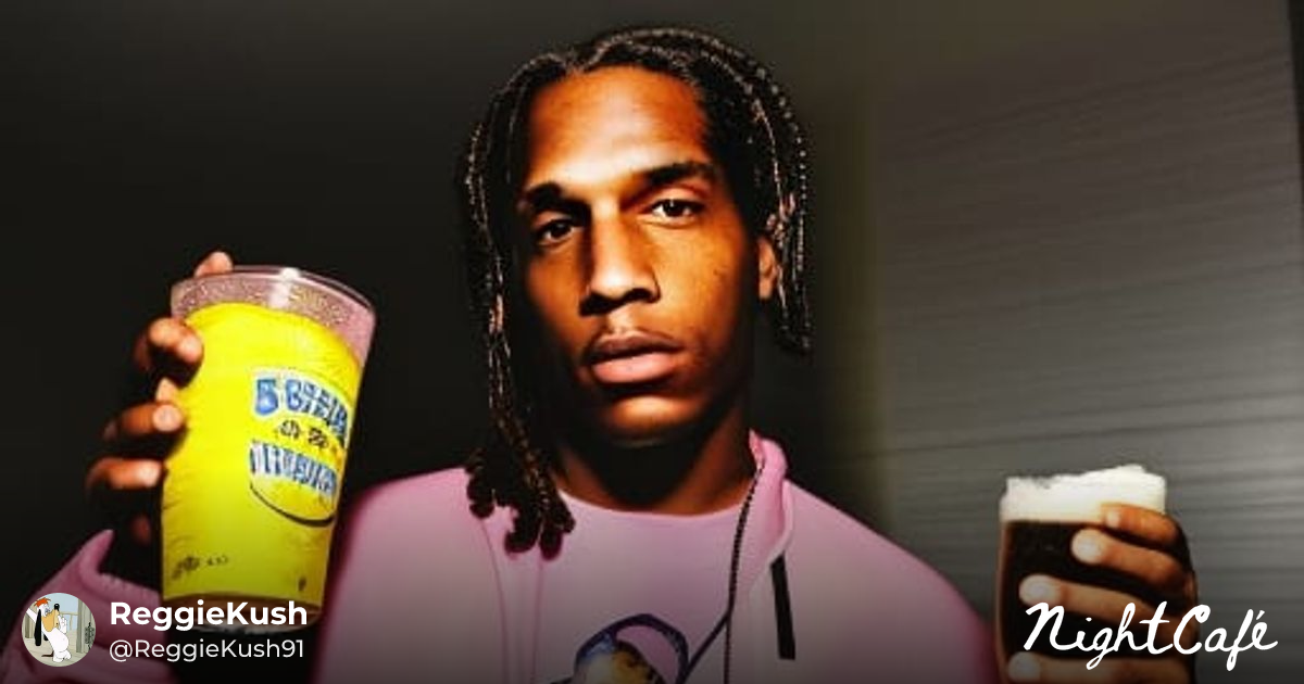 ASAP Rocky in Pints of Lean: Surreal Portrait - AI Art