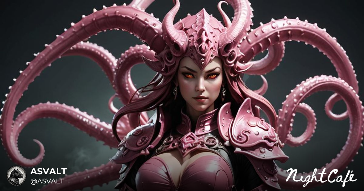 Female Tentacle Demon Knight (ReShade prompt)