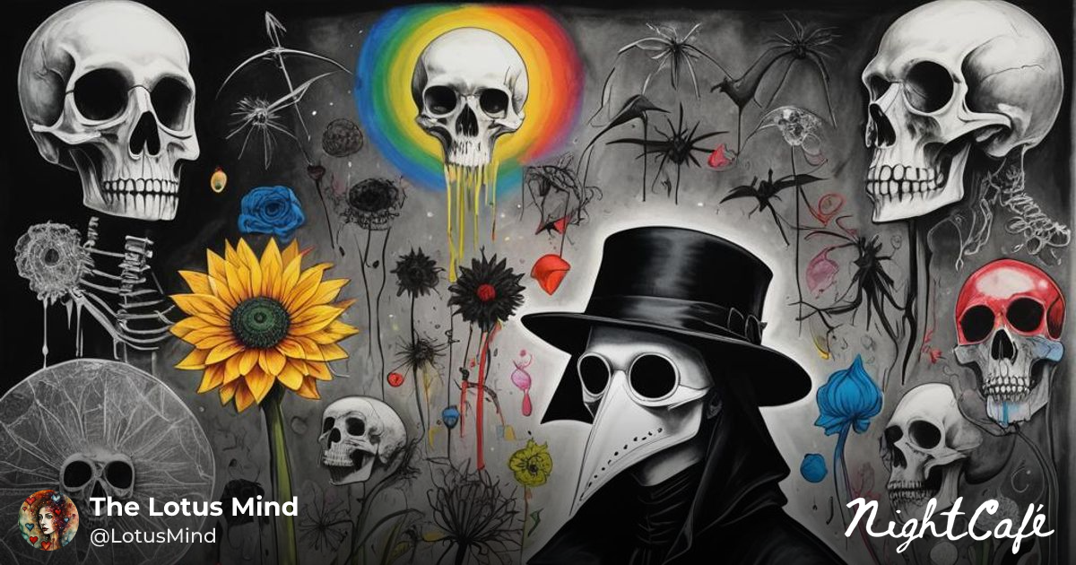 Surreal Plague Doctor Mindscape with Gothic Elemen... - AI Art