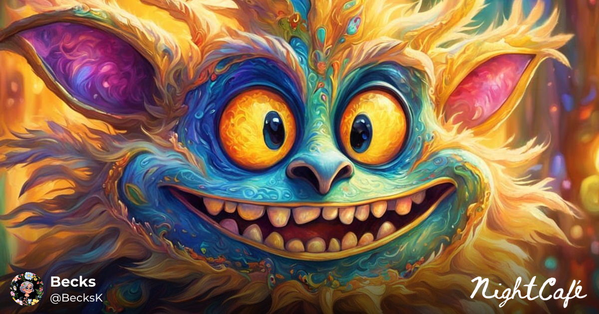 Fantasy creature - Mirthful Fauvist Fantasy Creature