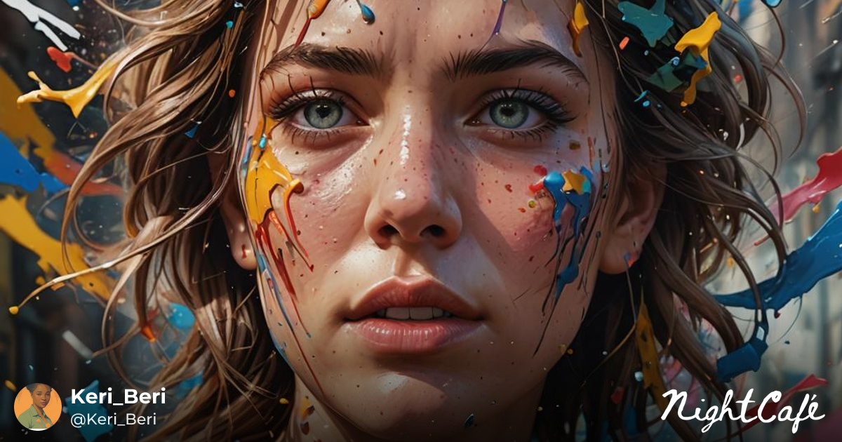 beauty in the chaos - Hyperrealistic Beauty in Chaos: Splash...