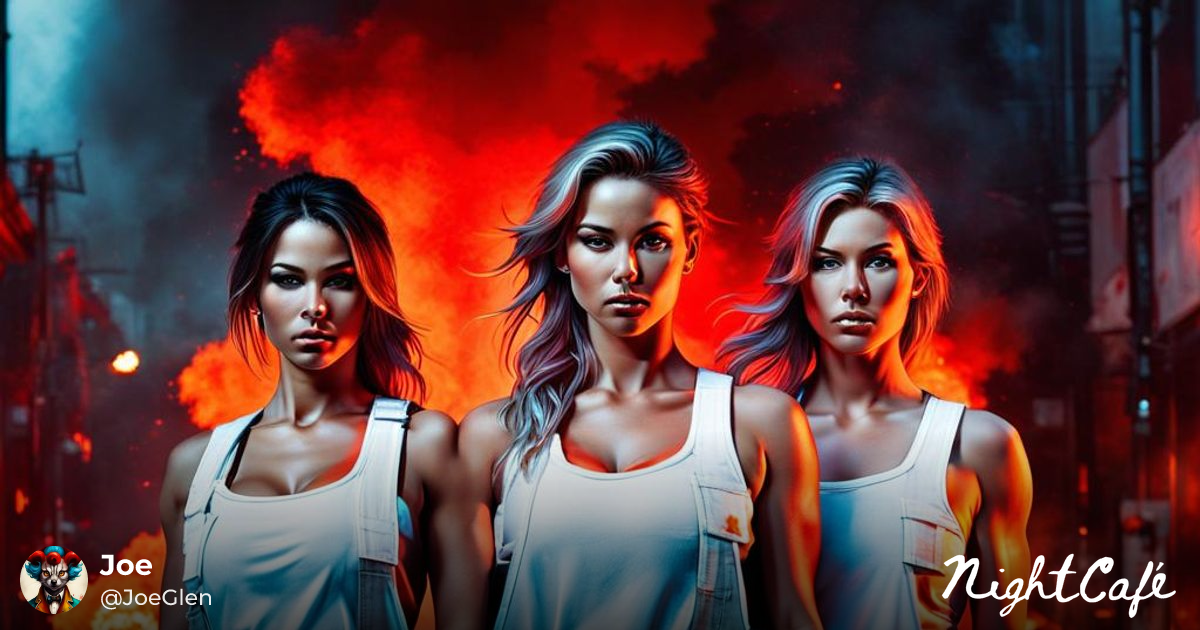 Beautiful Firefighters Posing. 2 - Female Firefighters Calen...