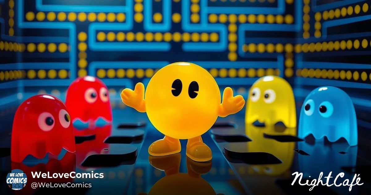 Jello Pac-Man in Arcade Maze: Photorealistic Still... - AI Art