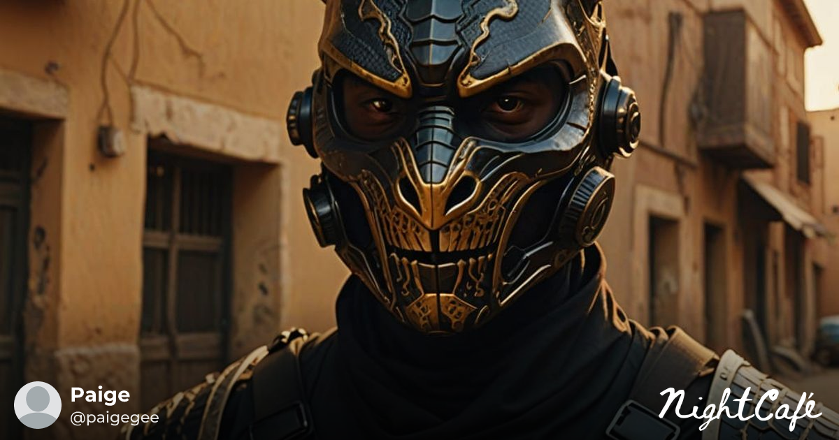 Chadian Man in Scorpion Costume: Hyperrealistic Fa... - AI Art