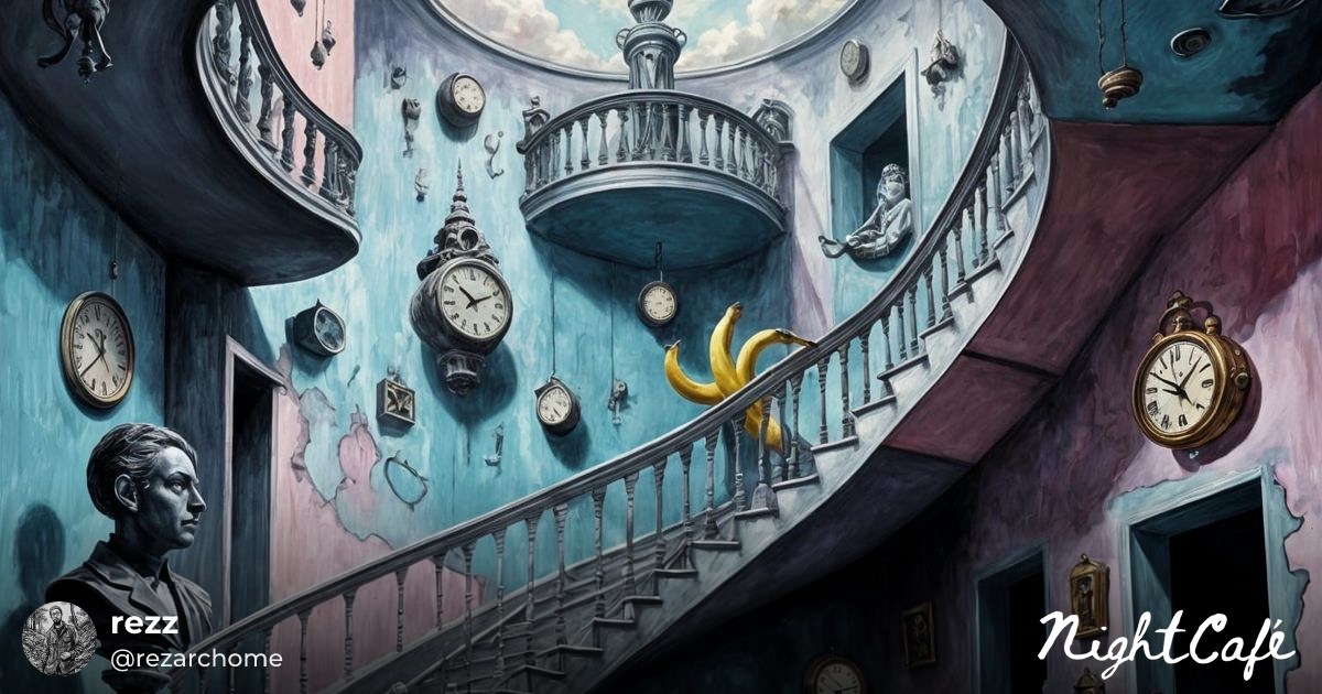 Surreal Dadaism Dreamscape with Absurd Objects - AI Art