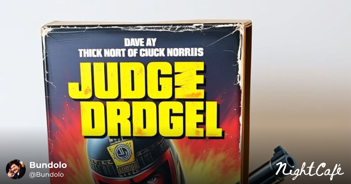 Retro VHS Box Art: 80s Judge Dredd Movie - AI Art