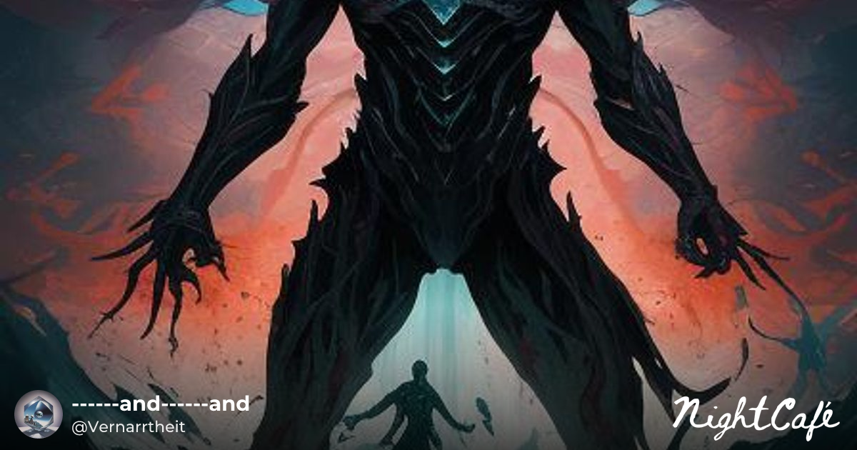 action of ripping demon in half and drinking falling blood eyes turning ...