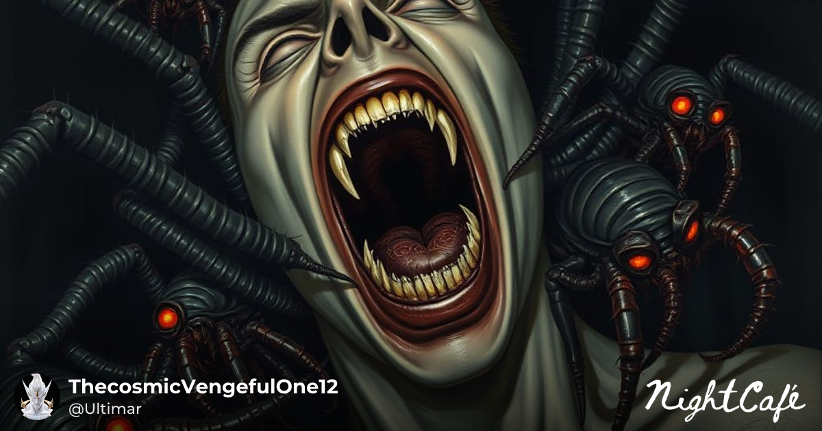 Gargantuan Sea Monsters Devour Human in Lovecrafti... - AI Art