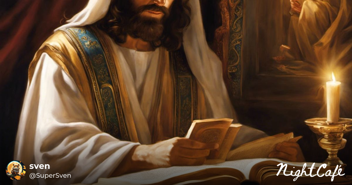 Jesus reading open torah scroll - Jesus Reads from Open Tora...