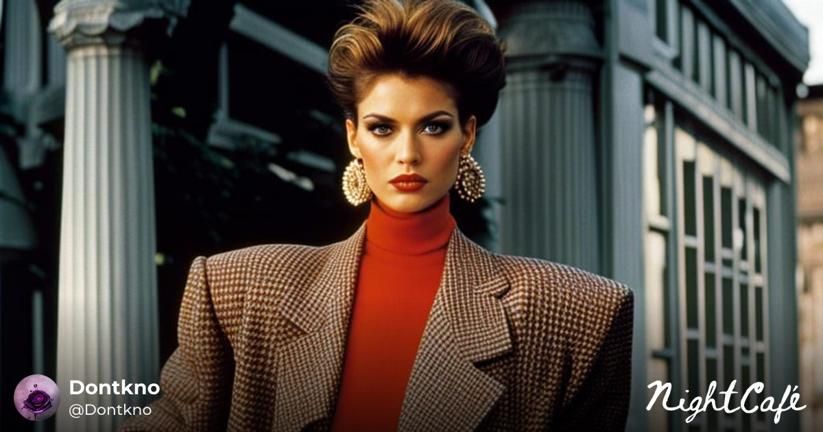 1980's Model - 1980s High Fashion Model by Arthur Elgort