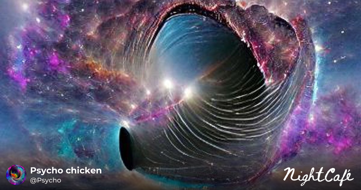 Beautiful wormhole - Colorful Wormhole: A Cosmic Gateway