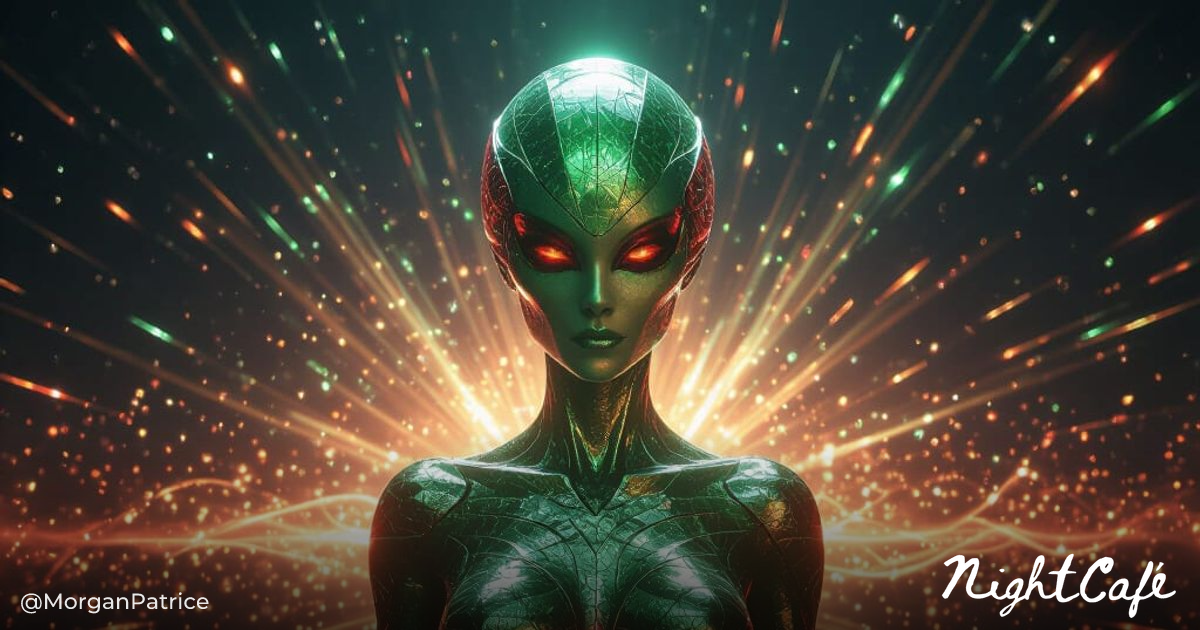 Vermithra Ignara - Alien Woman in Crystal Armor with Gamma W...