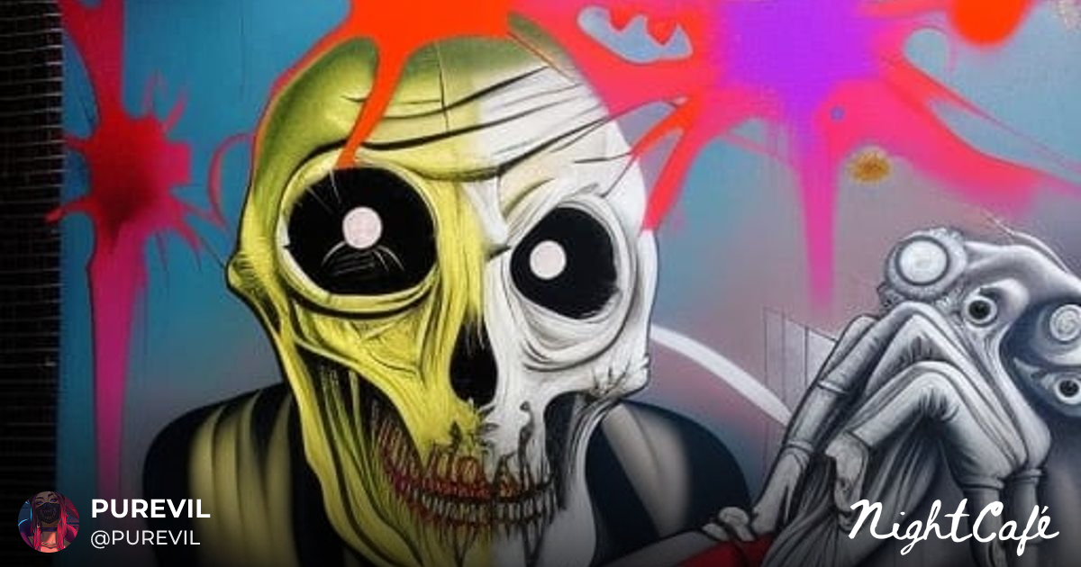 Creepy GRAFFITI - Surreal Graffiti Horror Artwork on Walls