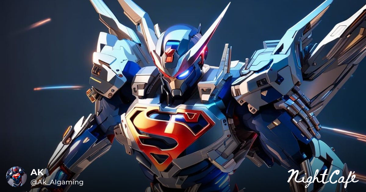 Superman Mecha suit - Superman Mecha Suit Fighting in Space