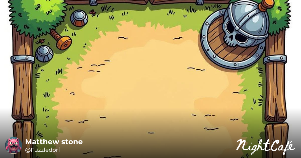 Toon Sketch Style Tabletop Battlemap - AI Art