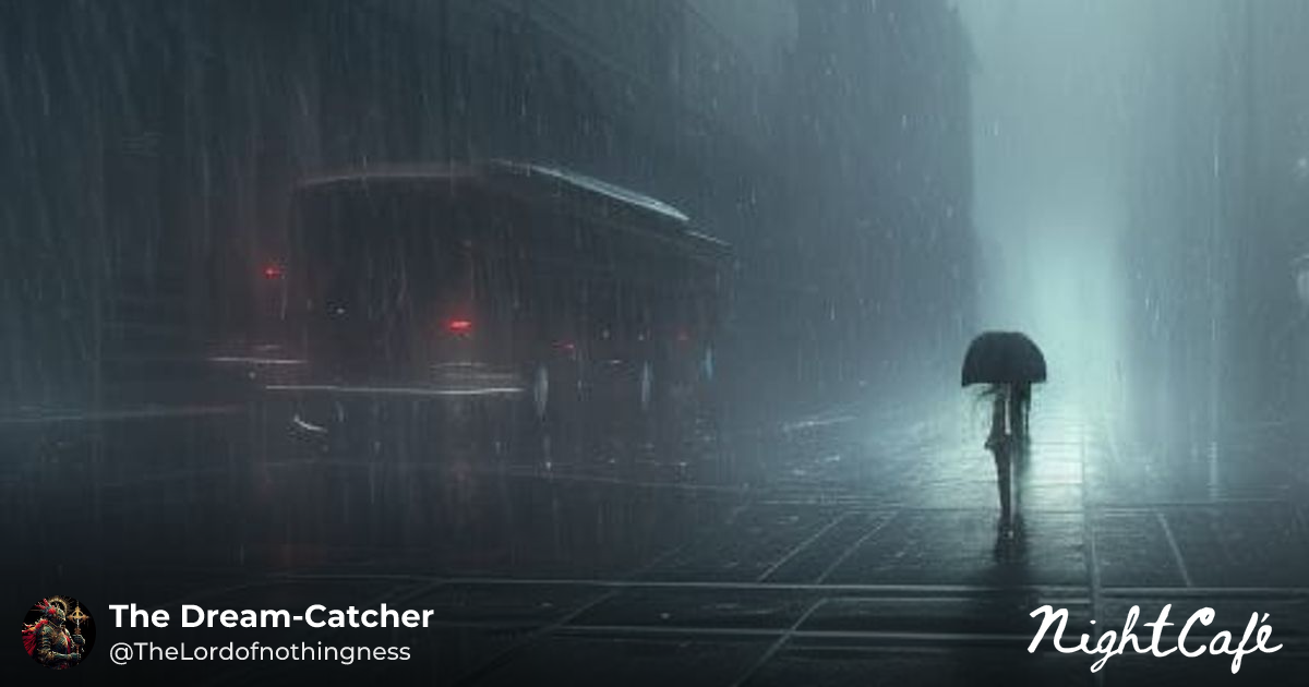 Depression - High Gothic Depression in Dark Rain: 8K Art