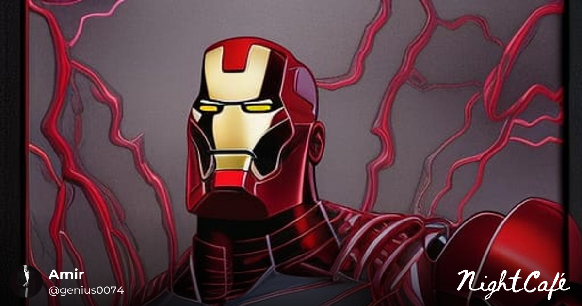 Iron Man Multiverse Figure in Comic Book Style - AI Art
