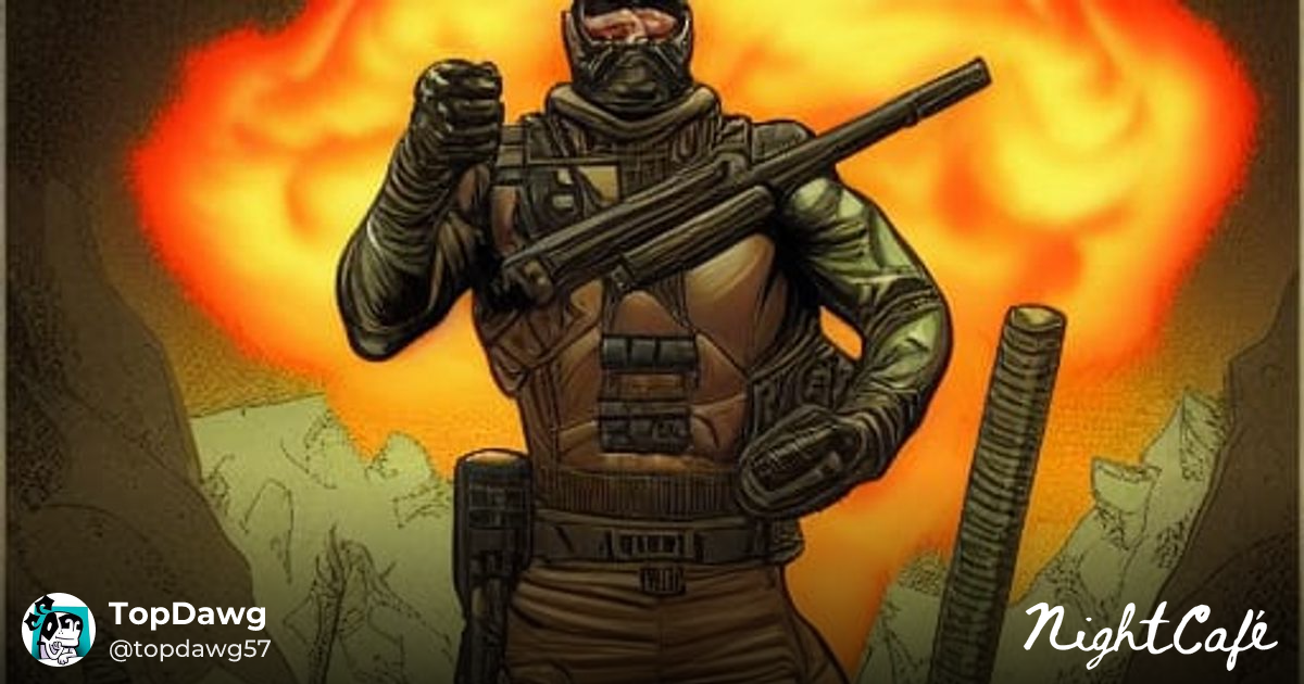 GI Joe - Dynamic GI Joe Comic Book Art
