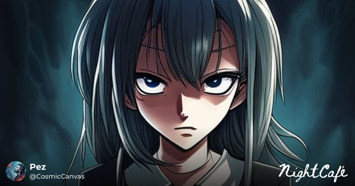 Dark Mood - Gothic Horror Mansion in Manga Style