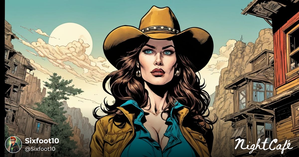 The Lawman: Wild West Superhero in Comic Book Styl... - AI Art