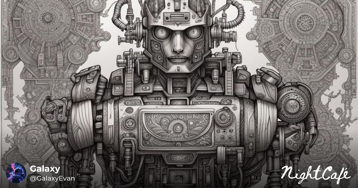 Sharpie drawing of a robot - Sharpie drawing of a robot