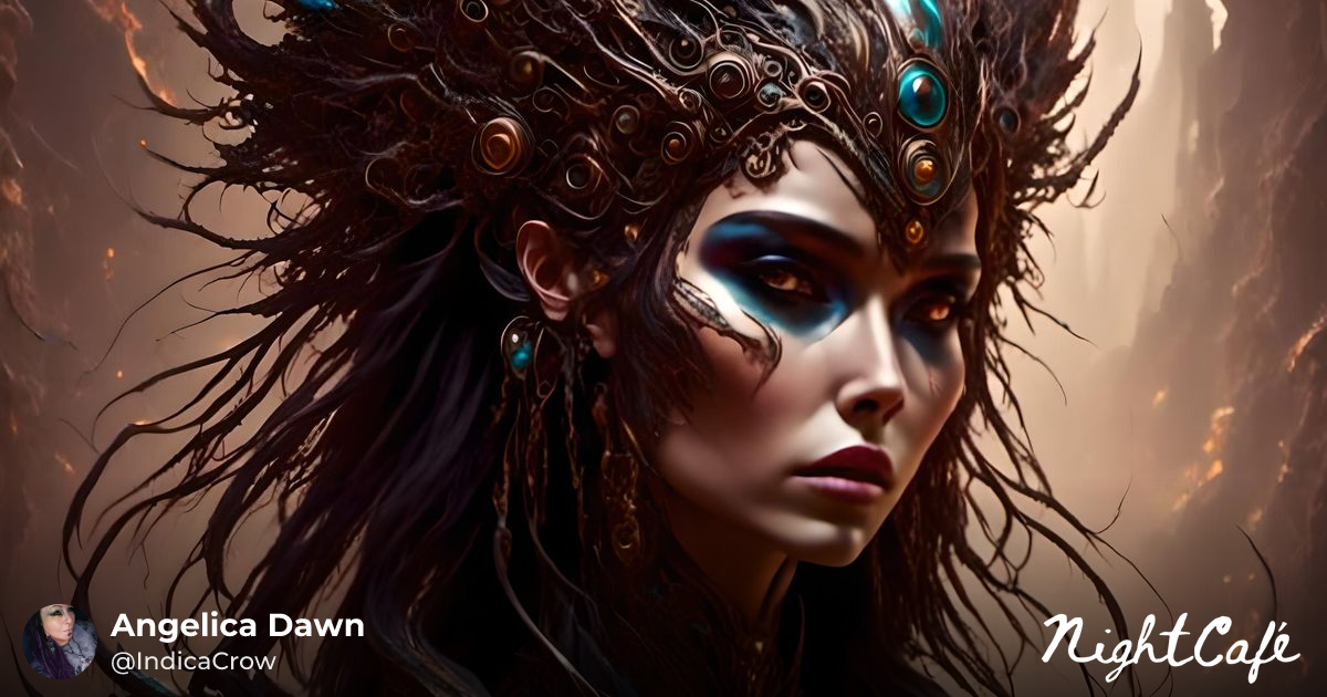 Hawkmoth - Detailed Hades Demon Portrait in Cyberpunk Style