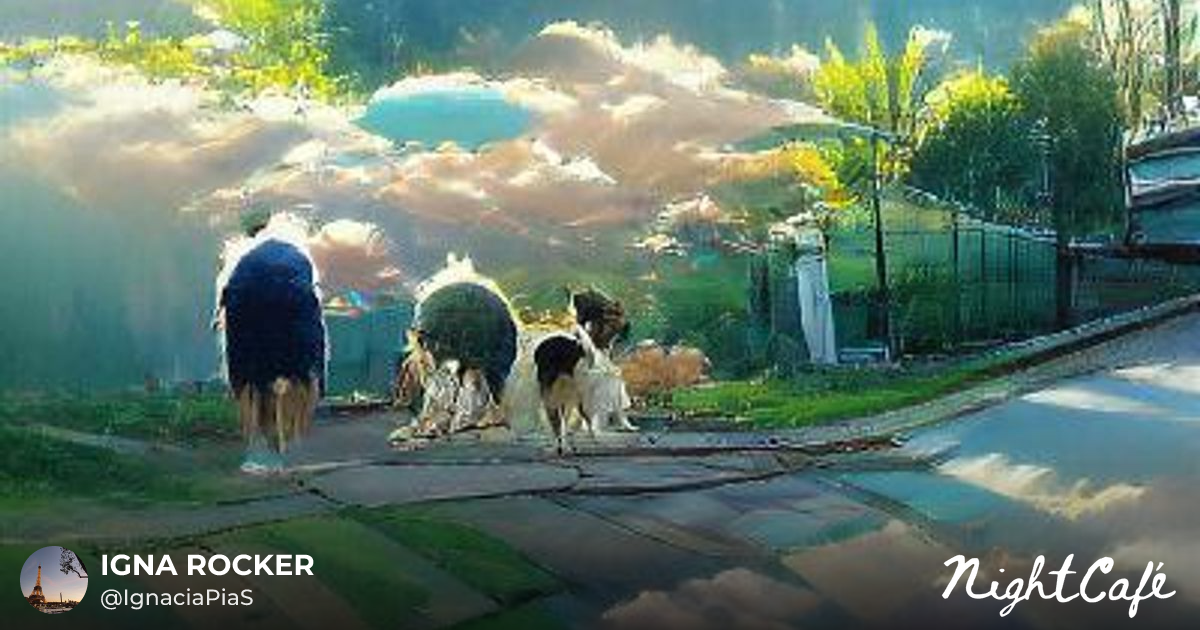 perritos - Dogs in Studio Ghibli Anime Style