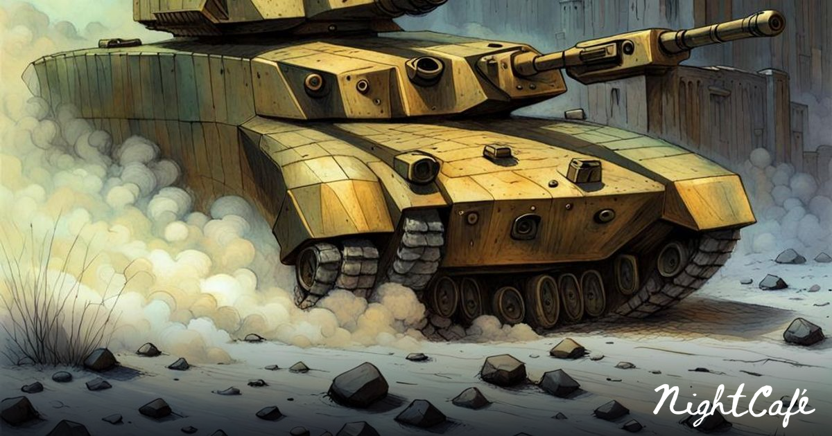 By Zdzisław Beksiński ::2 Specter Banshee-8 with Abrams M1A2 ...