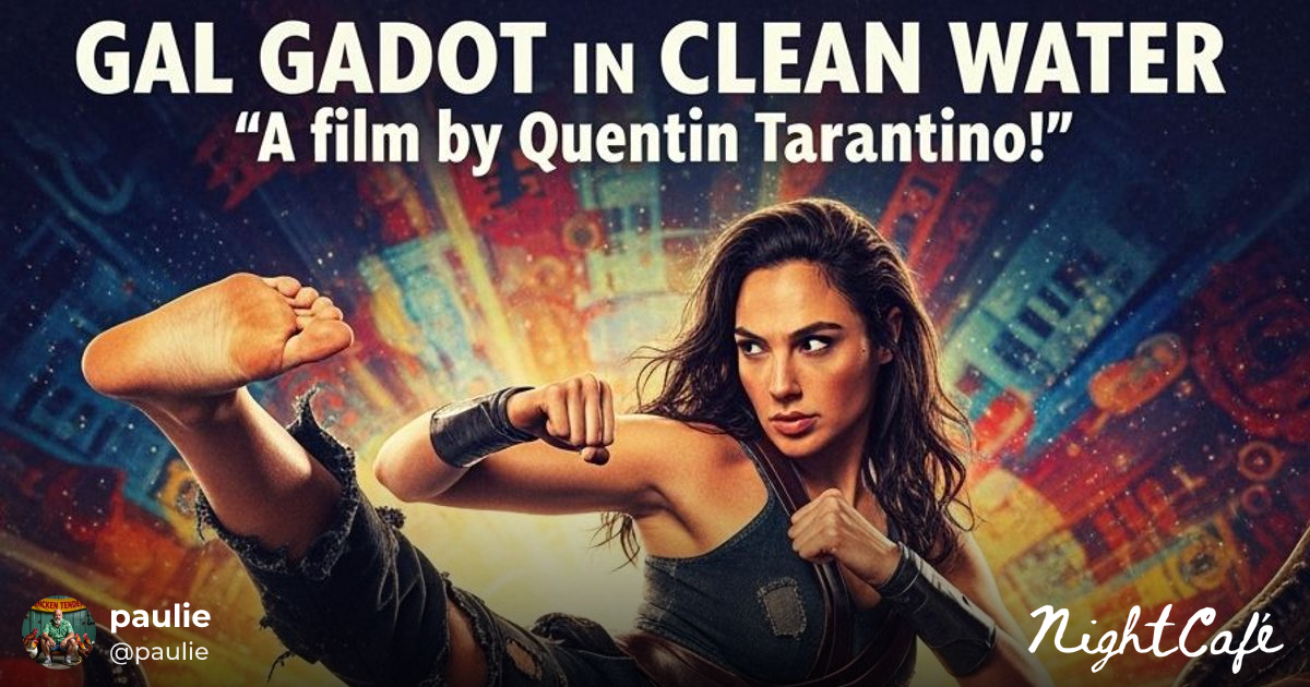 'GAL GADOT in CLEAN WATER "A film by Quentin Tarantino!' Fake 2010s ...