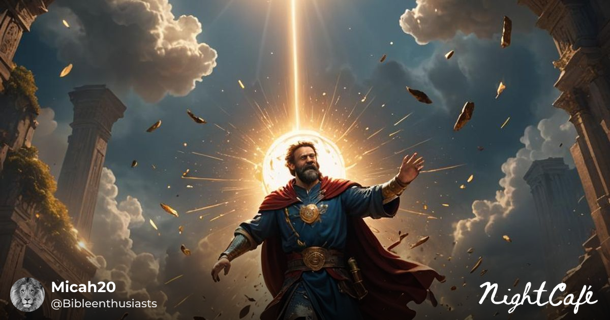 Saul's Conversion: Blinding Light from Heaven - AI Art