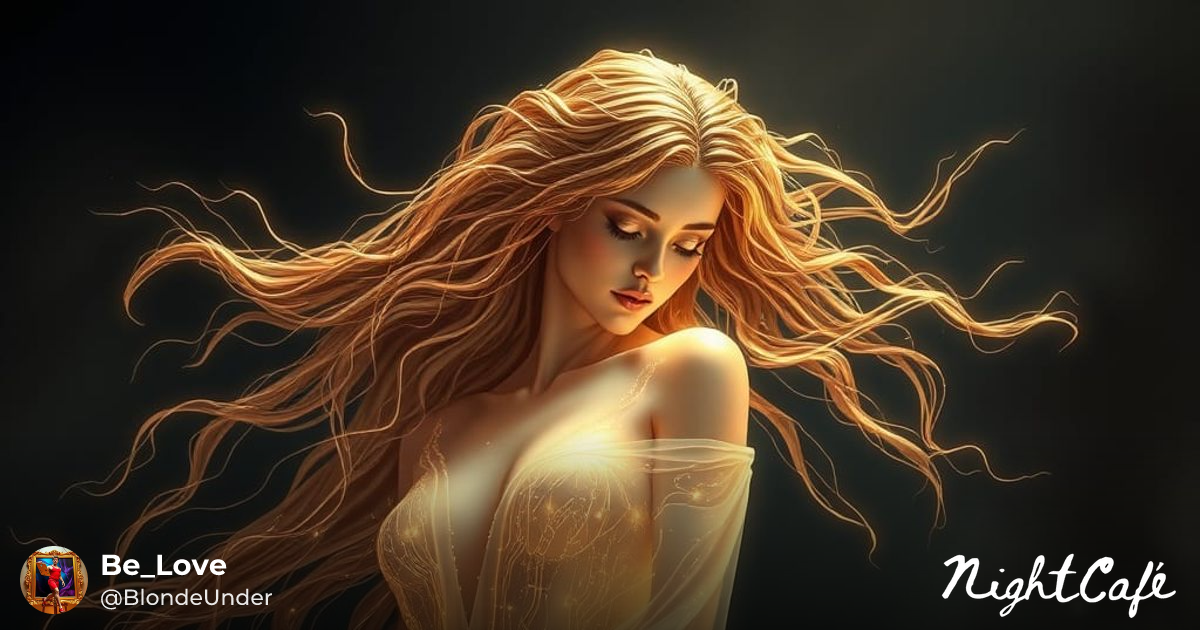 A statuesque, gorgeously curvaceous figure draped in a diaphanous robe of luminous energy ...