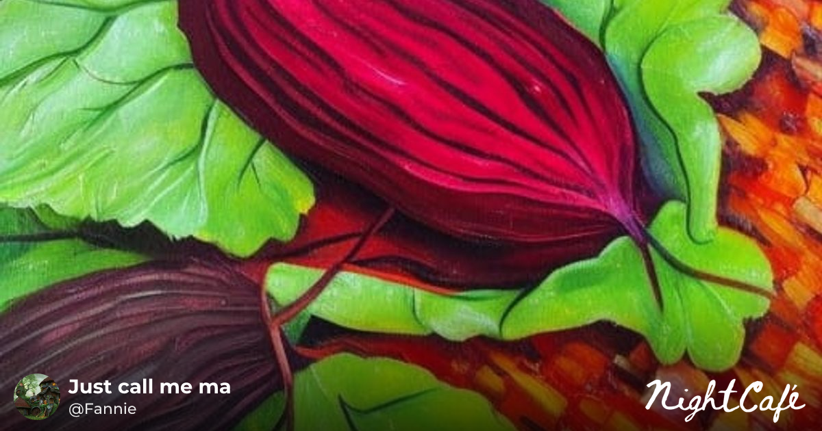 Beets the superfood - Beets in Neo-Impressionist Expressioni...