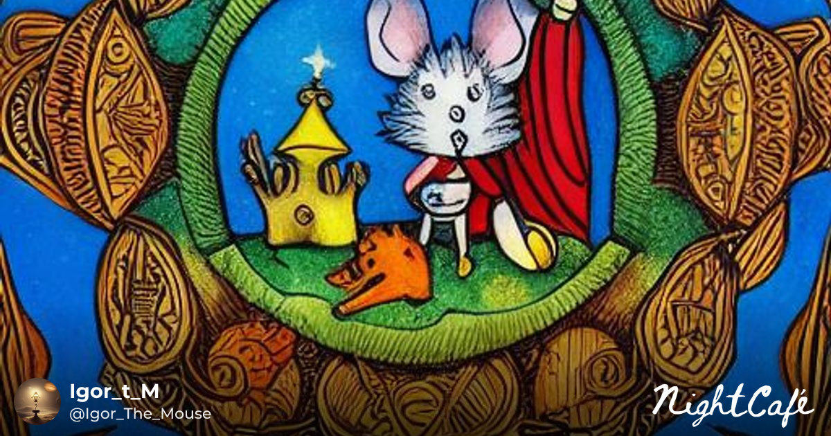 Mystical Tarot Card: Mouse King and Multi-Faced He... - AI Art