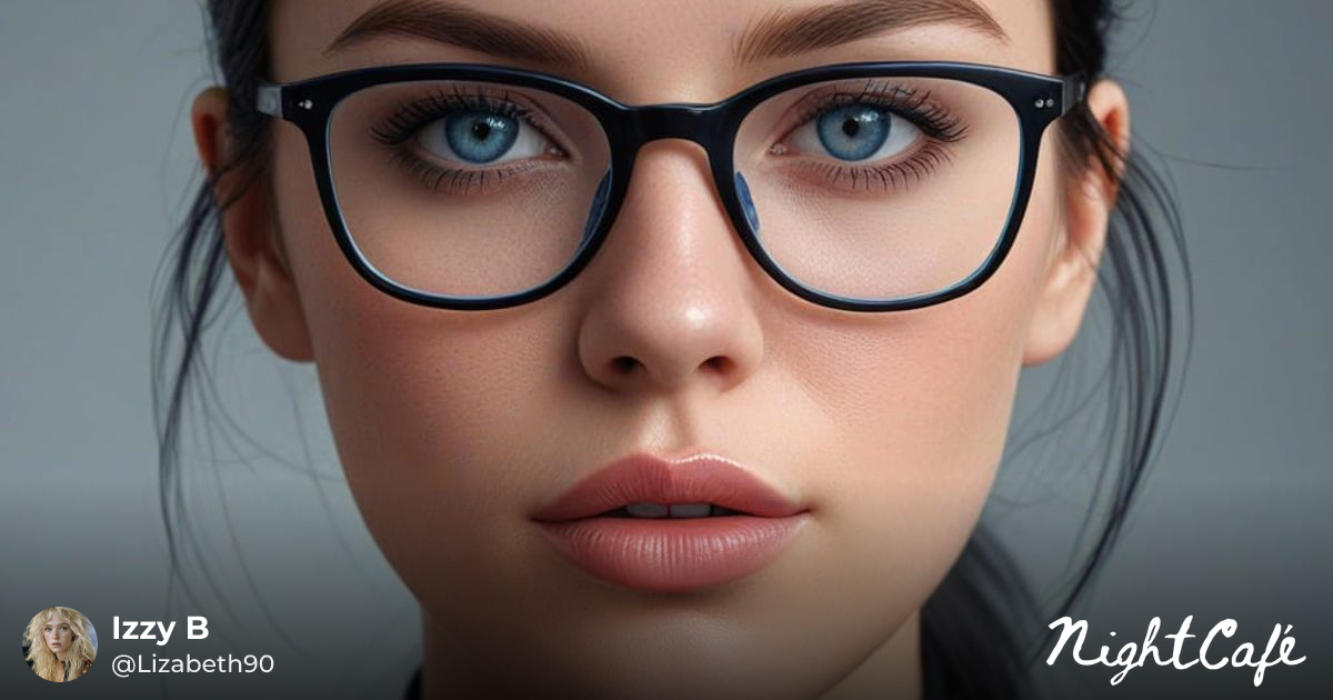 Ari Gray-1997 - Hyperrealistic Portrait of a Woman with Glas...