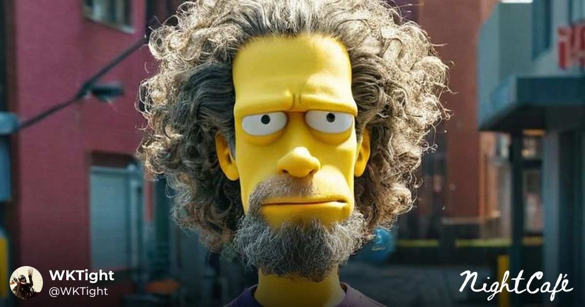 Me as a Simpsons character. - Simpsons-Style Caricature of a...