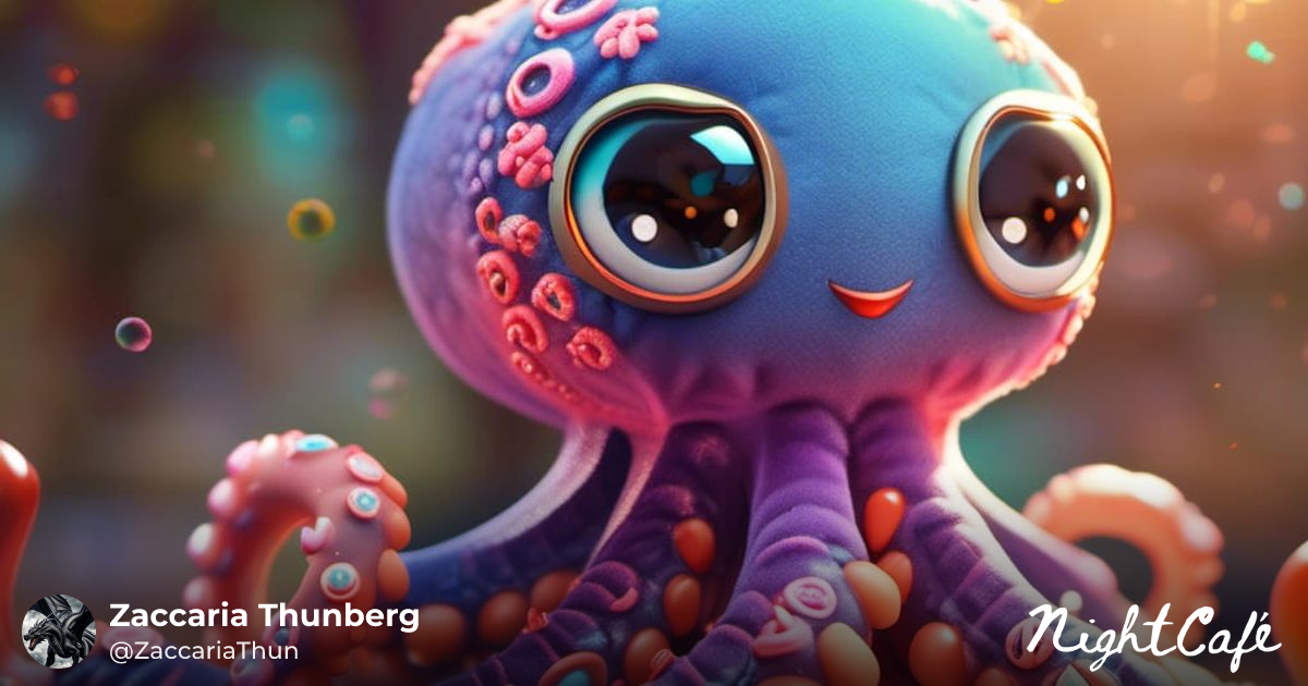 Fluffy Octopus v3 - Extremely Cute Fluffy Plush Octopus Toy