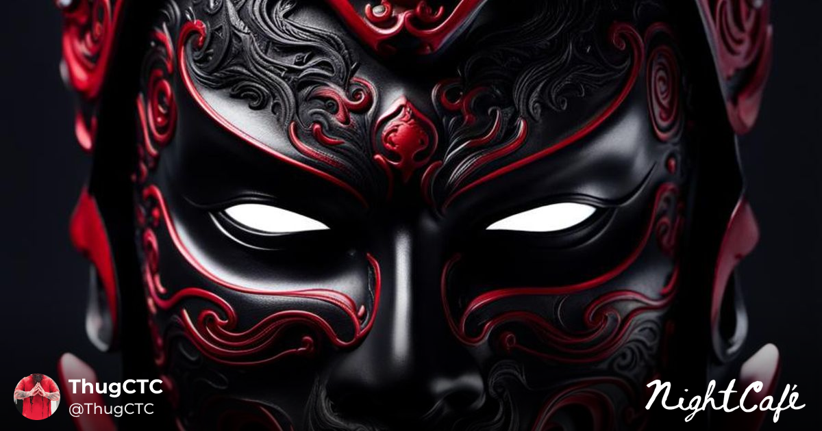 Scorpion Clan Death Mask - Ninja Death Mask with Oni Design