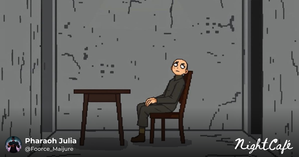 Surreal Pixel Art Figure in Liminal Space - AI Art