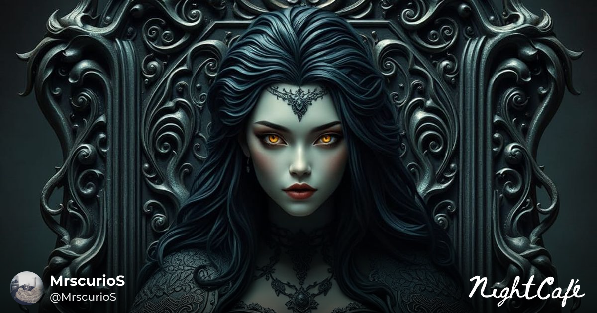 Surreal Goddess Reigns Supreme in Dark, Gothic Rea... - AI Art