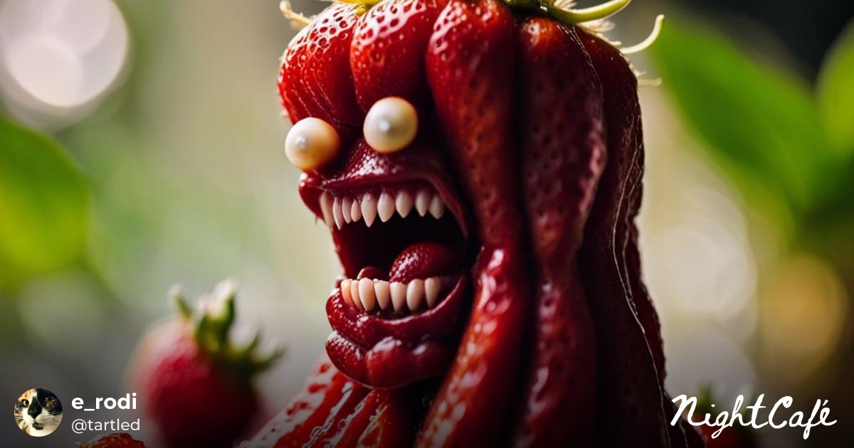 Grotesque Fruit Tormentors in a Nightmarish Landsc... - AI Art