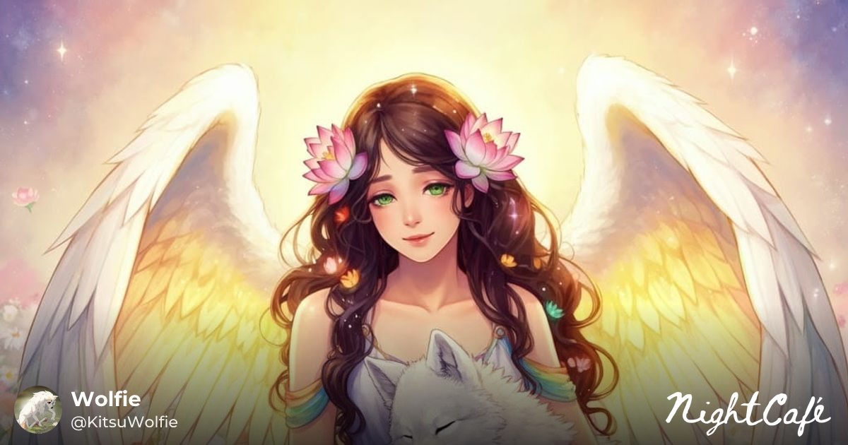 Wolfie and Inanna hugging