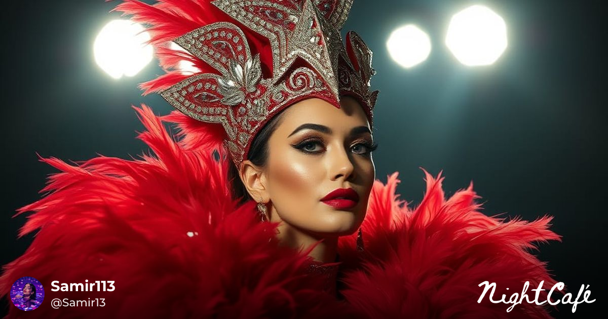 The Life of a Showgirl - High Fashion Showgirl in Dramatic ...
