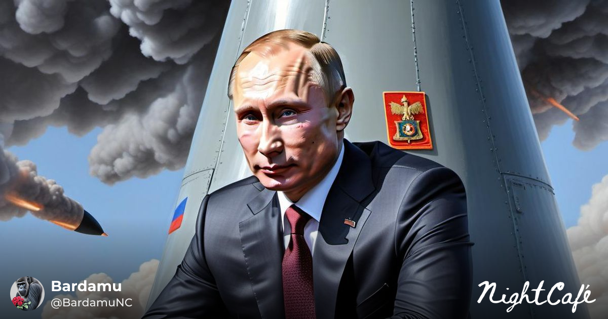 Hyperrealistic Portrait of Putin on Ballistic Miss... - AI Art