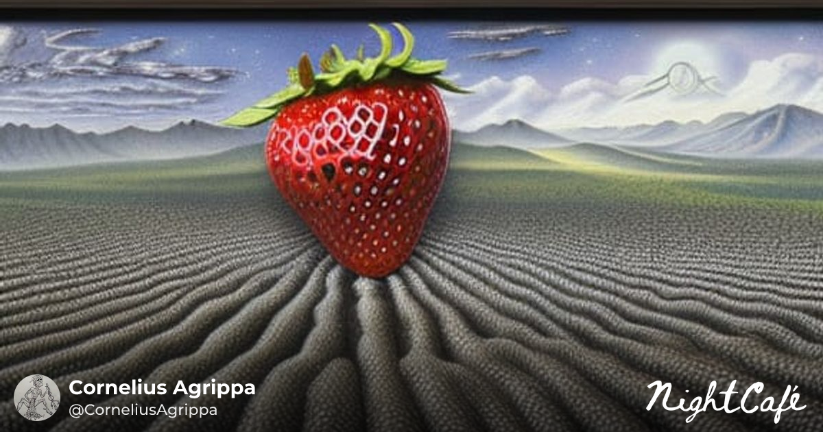Happy strawberry field - Surreal Strawberry Field in H.R. Gi...